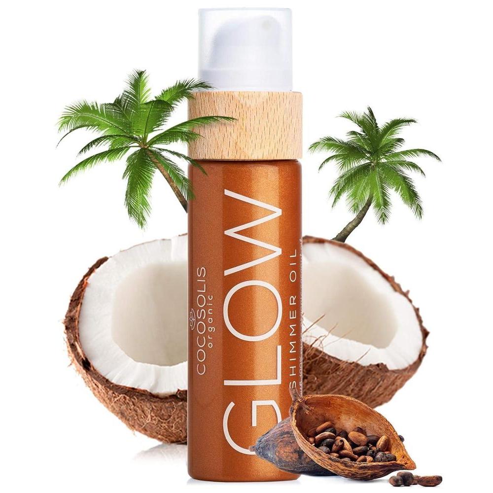 COCOSOLIS GLOW Shimmer Oil | Illuminizing Natural Dry Oil With Shiny P ...